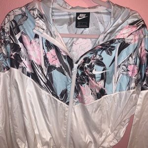 Nike | Jackets & Coats | Nike Floral Windbreaker | Poshmark